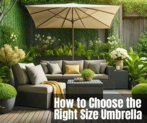 Choosing the Right Size Patio Umbrella for Your Yard